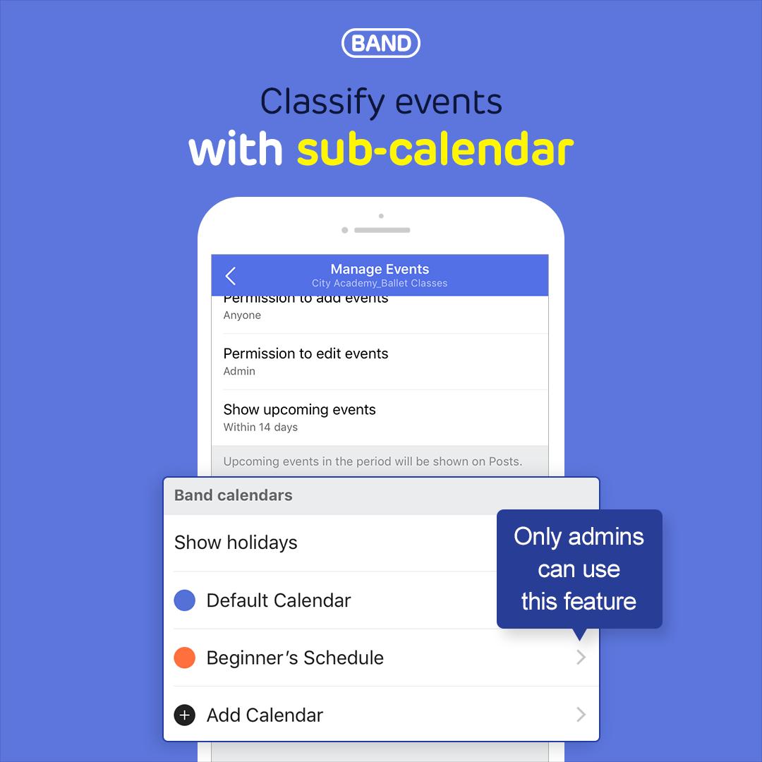 Do you have too many events and wondering how you can see a specific type of... : BAND Guide | BAND